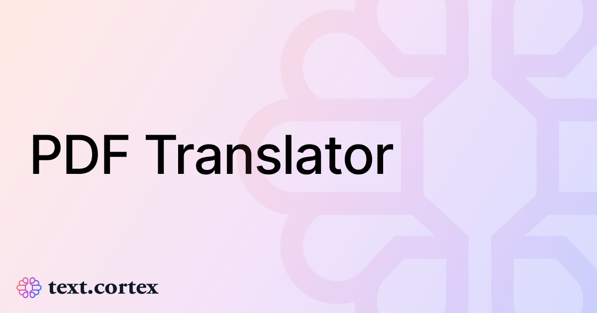 AI PDF Translator (gratis e senza registrazione) di TextCortex